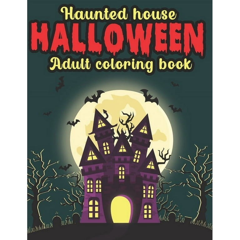 halloween coloring book adults