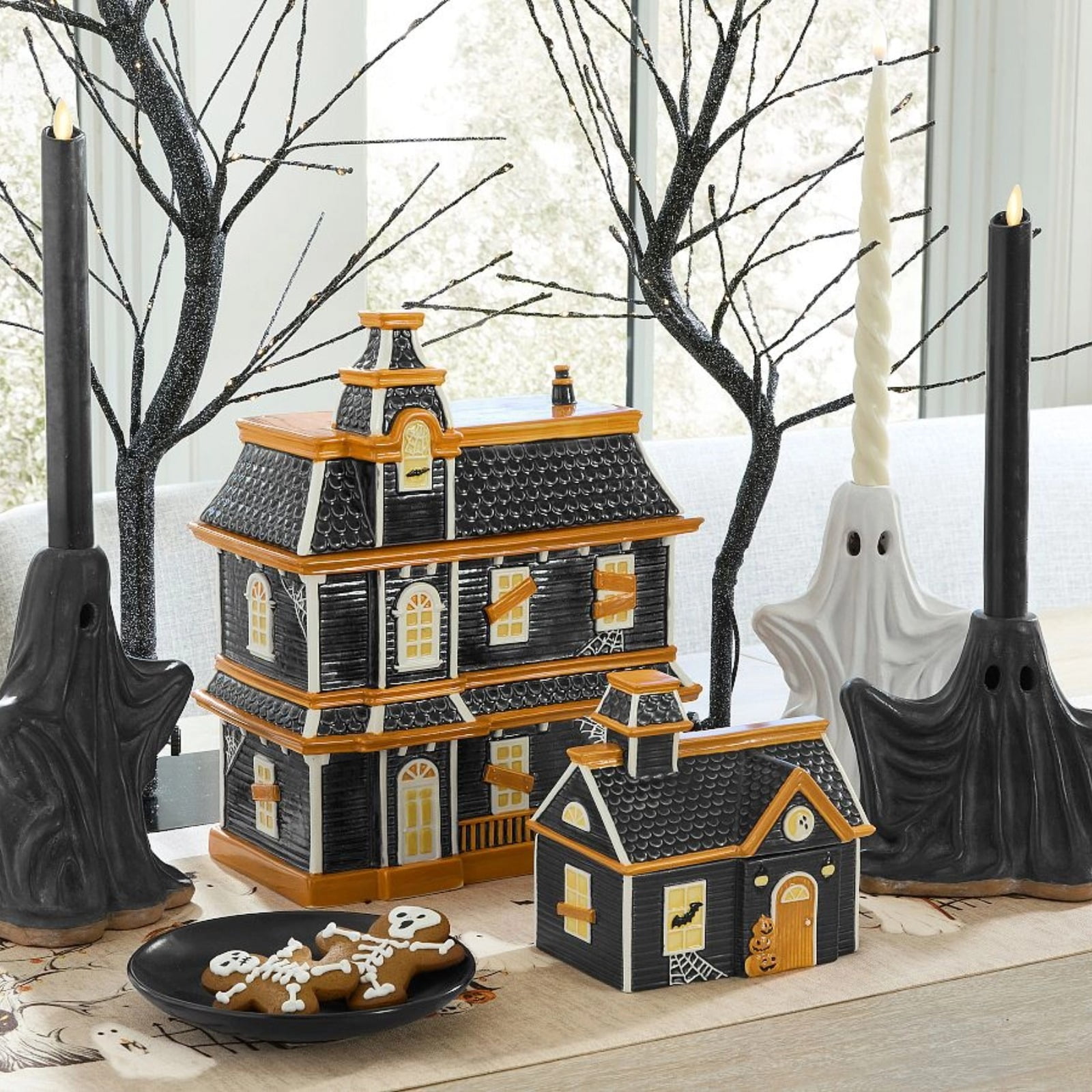 Haunted House Lidded Candy Bowl with Creepy Details - Halloween ...