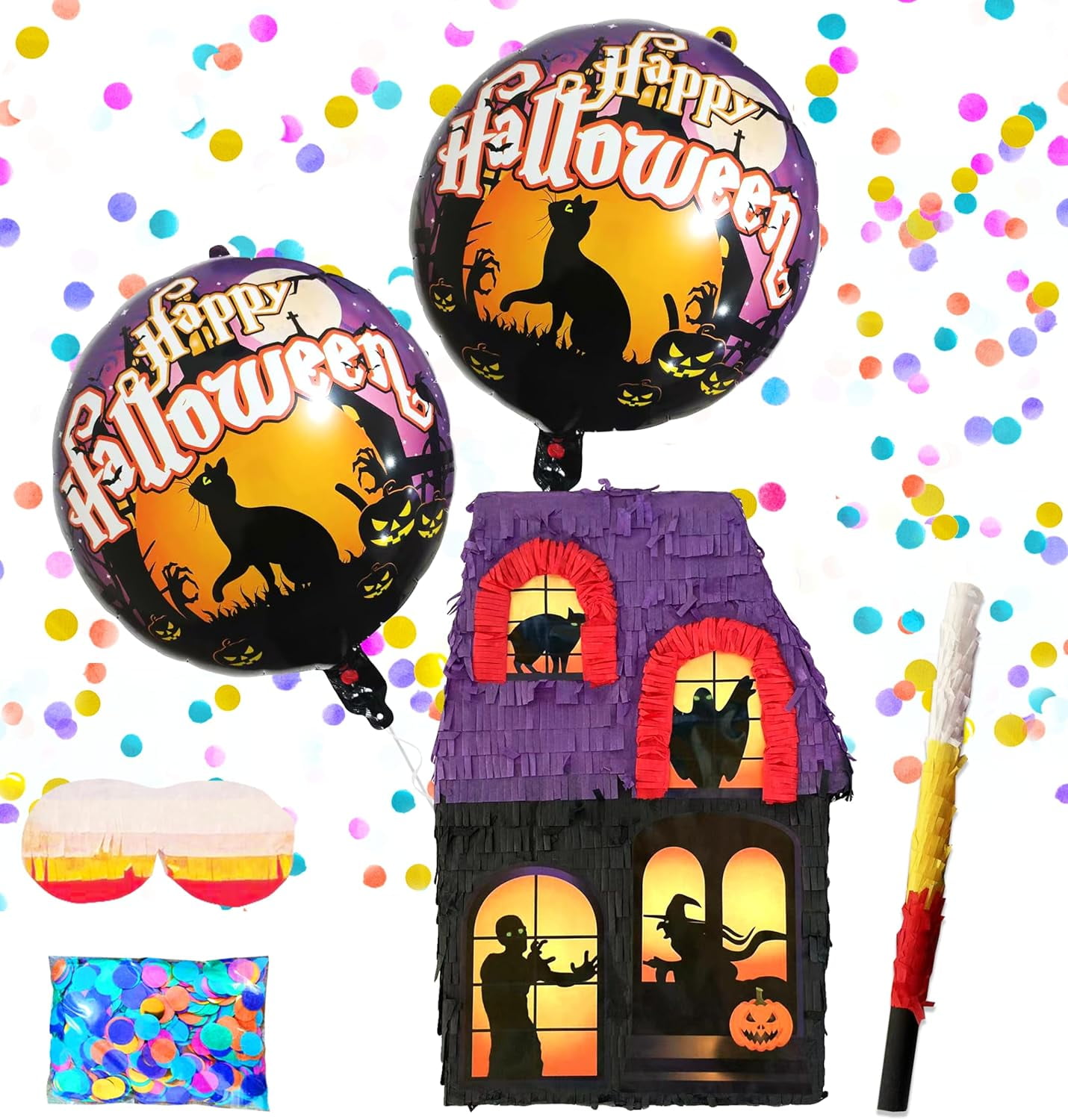 Haunted House Pinatas Perfect for Halloween Celebrations, Themed ...