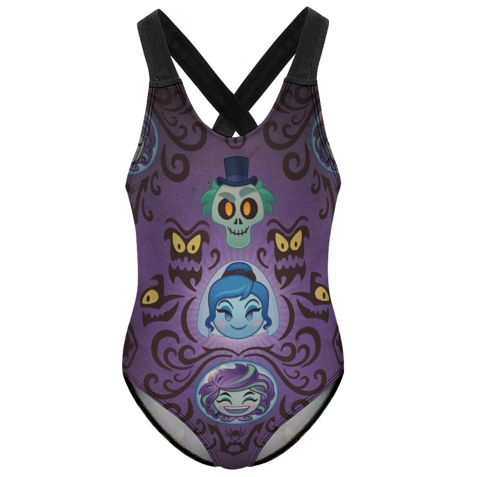 Haunted Mansion Comedy Children's One-piece Swimsuit Summer Girl's ...
