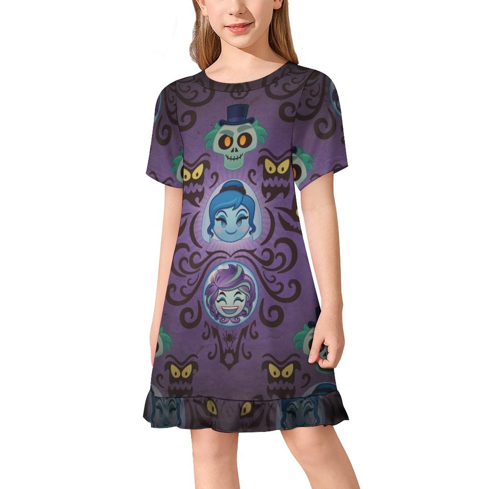 Haunted Mansion Comedy Children's Short Sleeved Dress 3D Printed ...