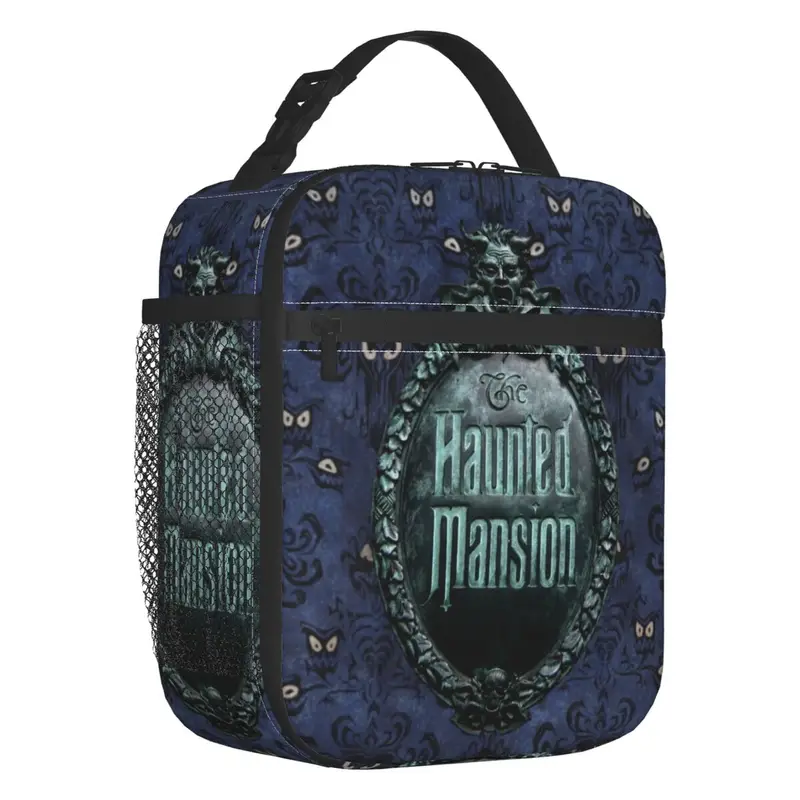 Haunted Mansion Logo Lunch Bag Women Thermal Cooler Insulated Lunch ...