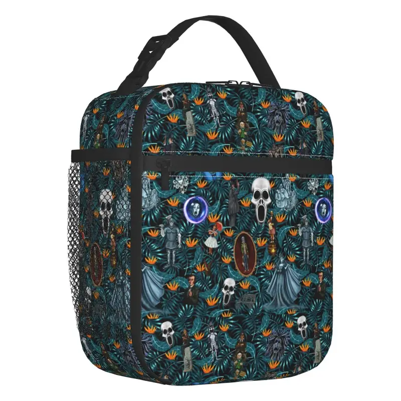 Haunted Mansion Logo Lunch Bag Women Thermal Cooler Insulated Lunch ...