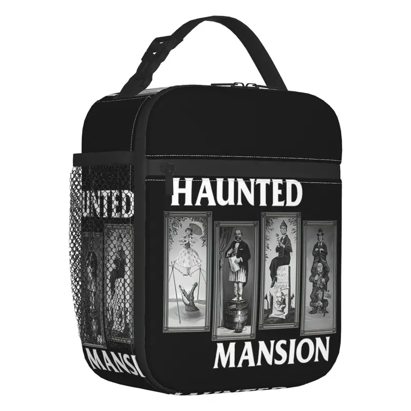 Haunted Mansion Logo Lunch Bag Women Thermal Cooler Insulated Lunch ...
