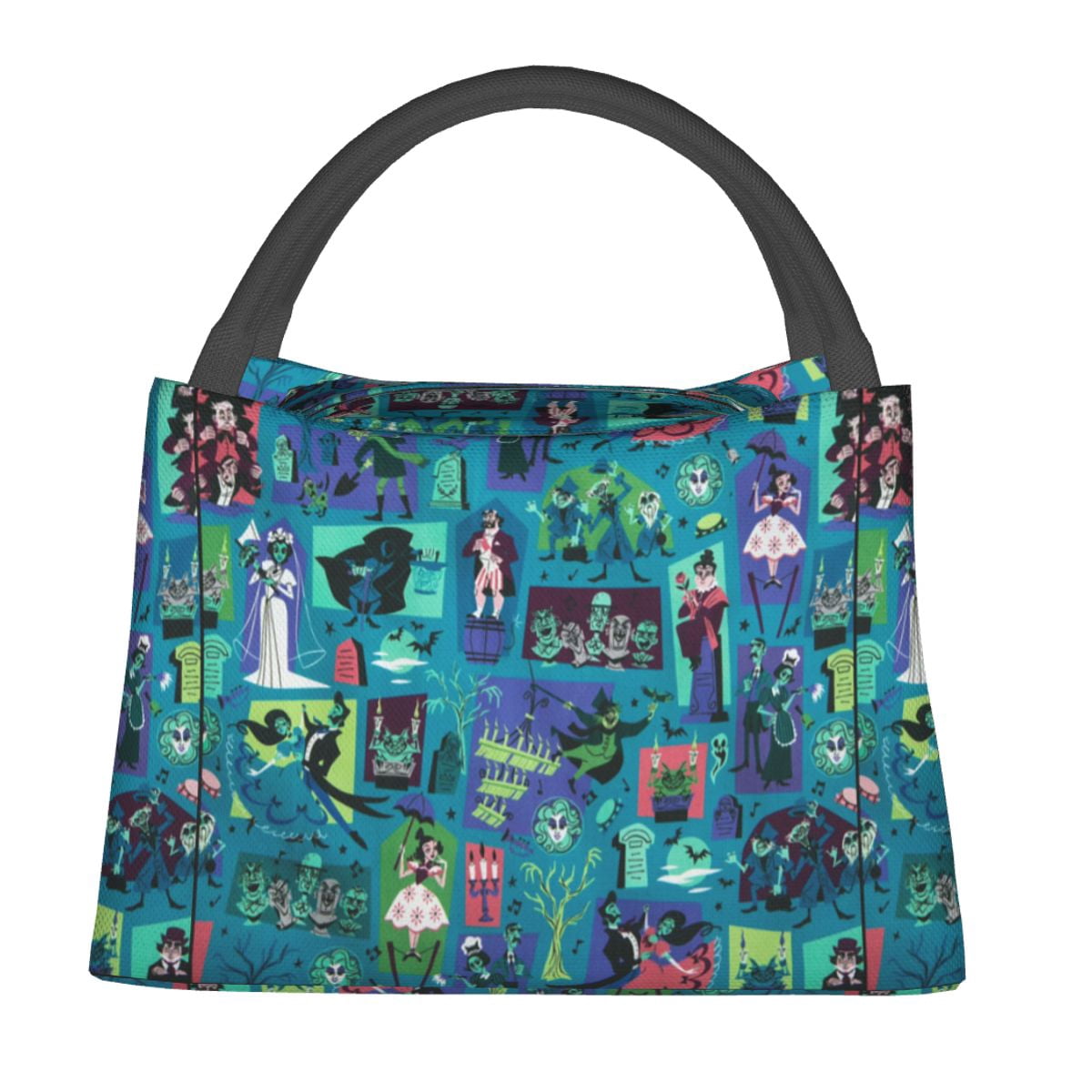 Haunted Mansion Lunch Bag Cute Lunch Box Picnic Portable Thermal Tote ...