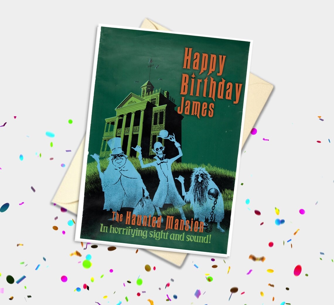 Haunted Mansion Personalised Card - Walmart.com