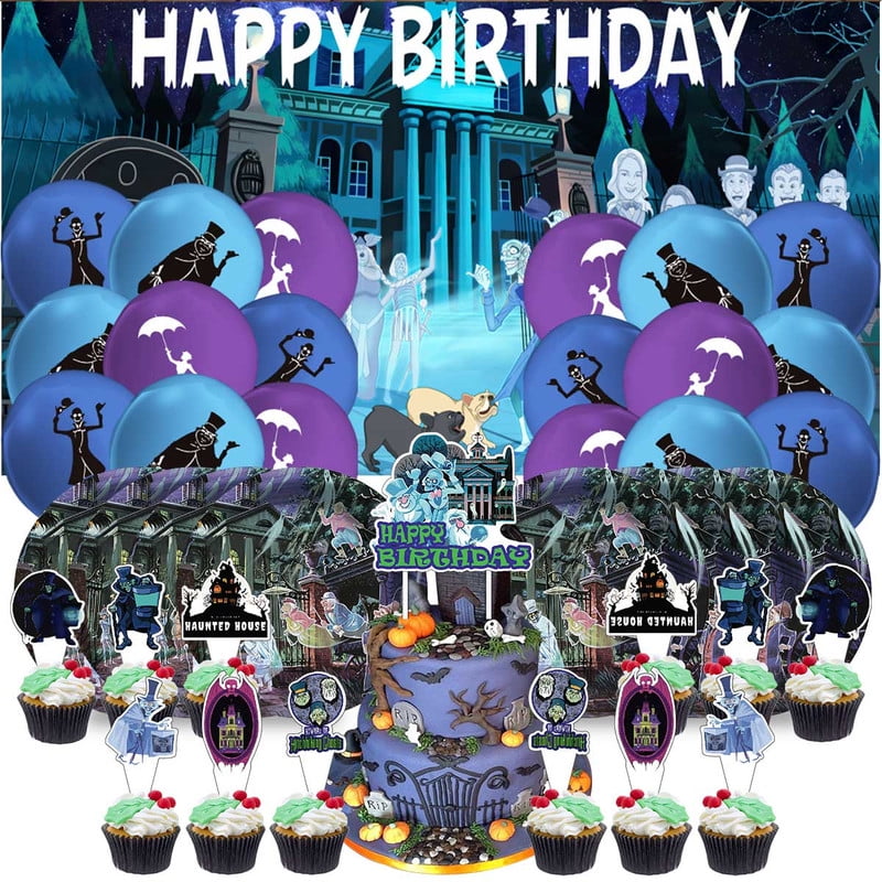 Haunted Mansion Plates Balloons Party Supplies Plates Cake Toppers ...