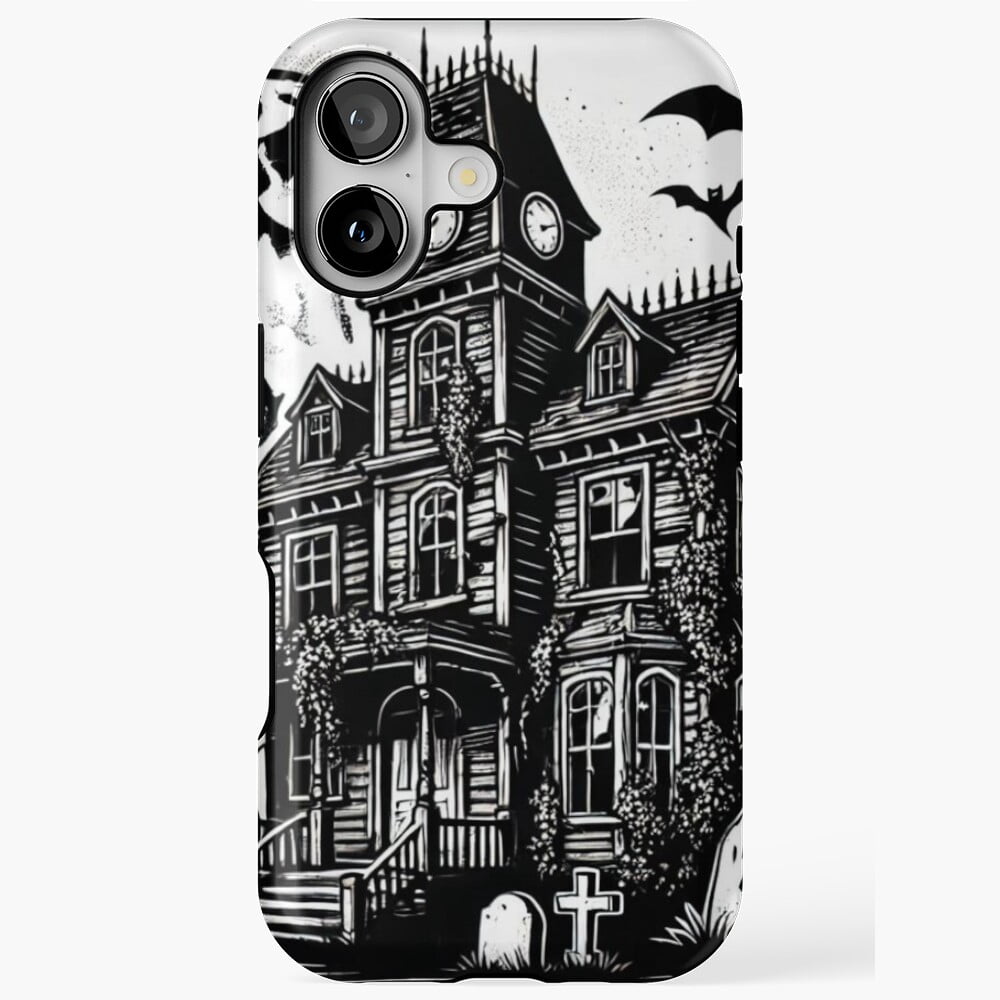 Haunted Mansion Under the Moonlight Funny Creepy Halloween Horror ...