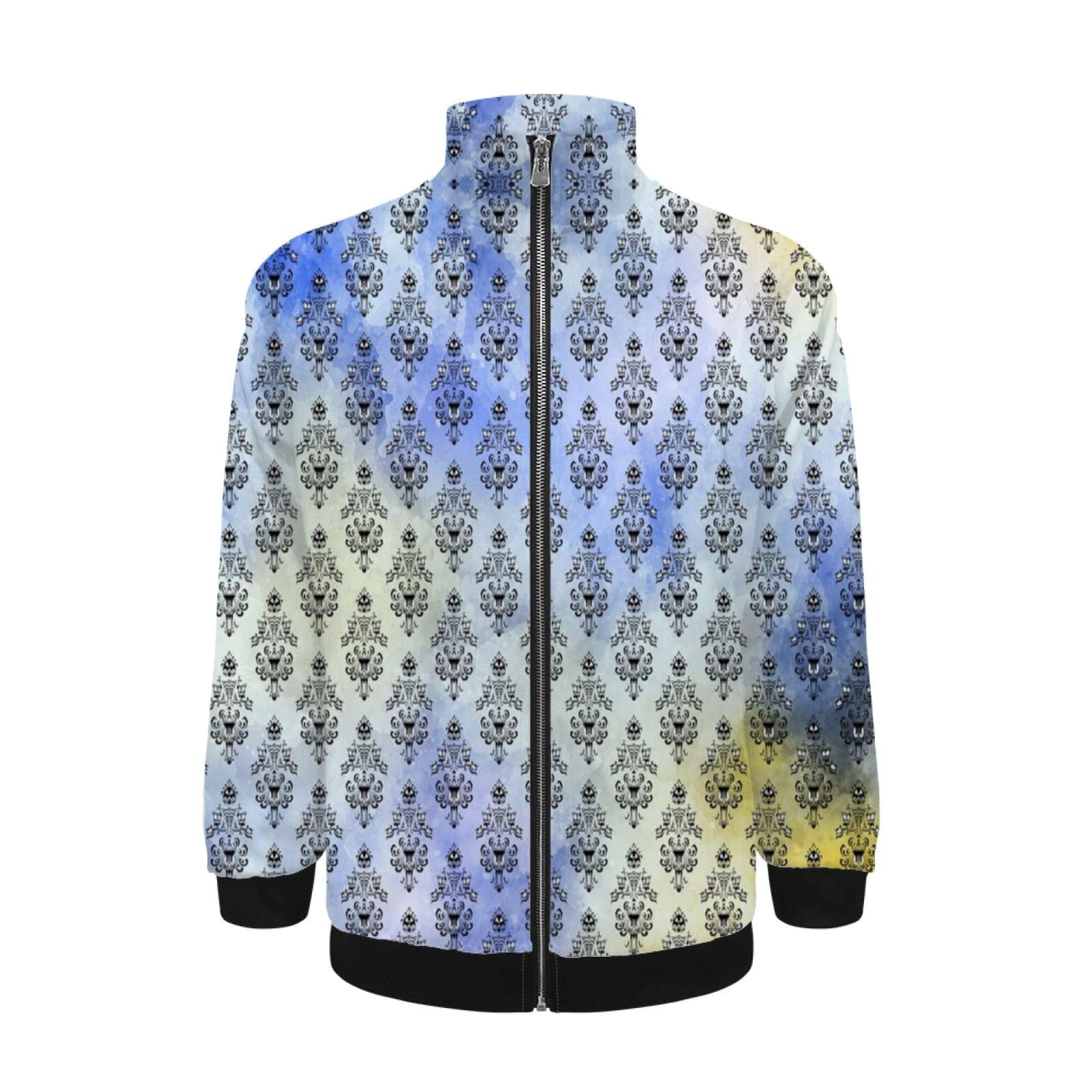 Haunted Mansion Watercolor Jacket Men's Street Cool Long Sleeves Coat ...