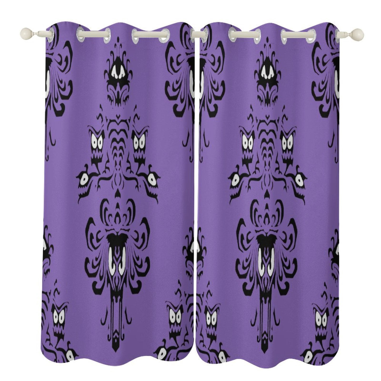 Haunted Mansion Window Blackout Curtain 3d Printed Blackout Curtain ...