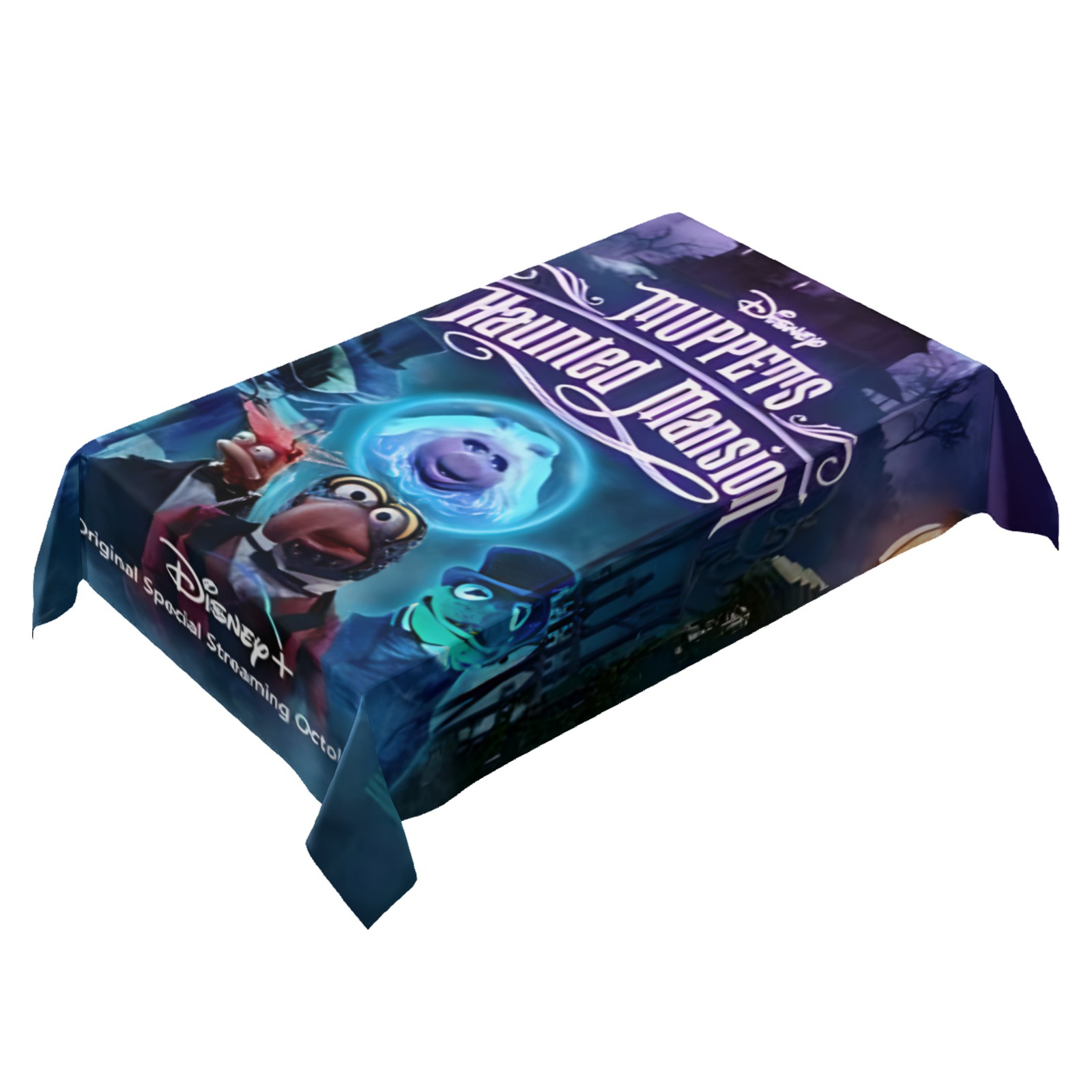 Haunted of Mansion square tablecloth has an iconic print, fits most ...