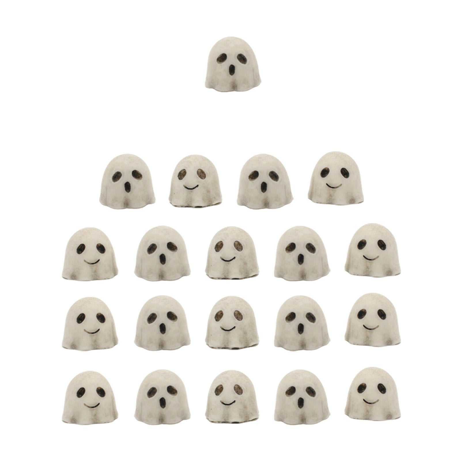 Haunted Moss Garden Decor Set: 20 Expressive White Spirits Peeking ...