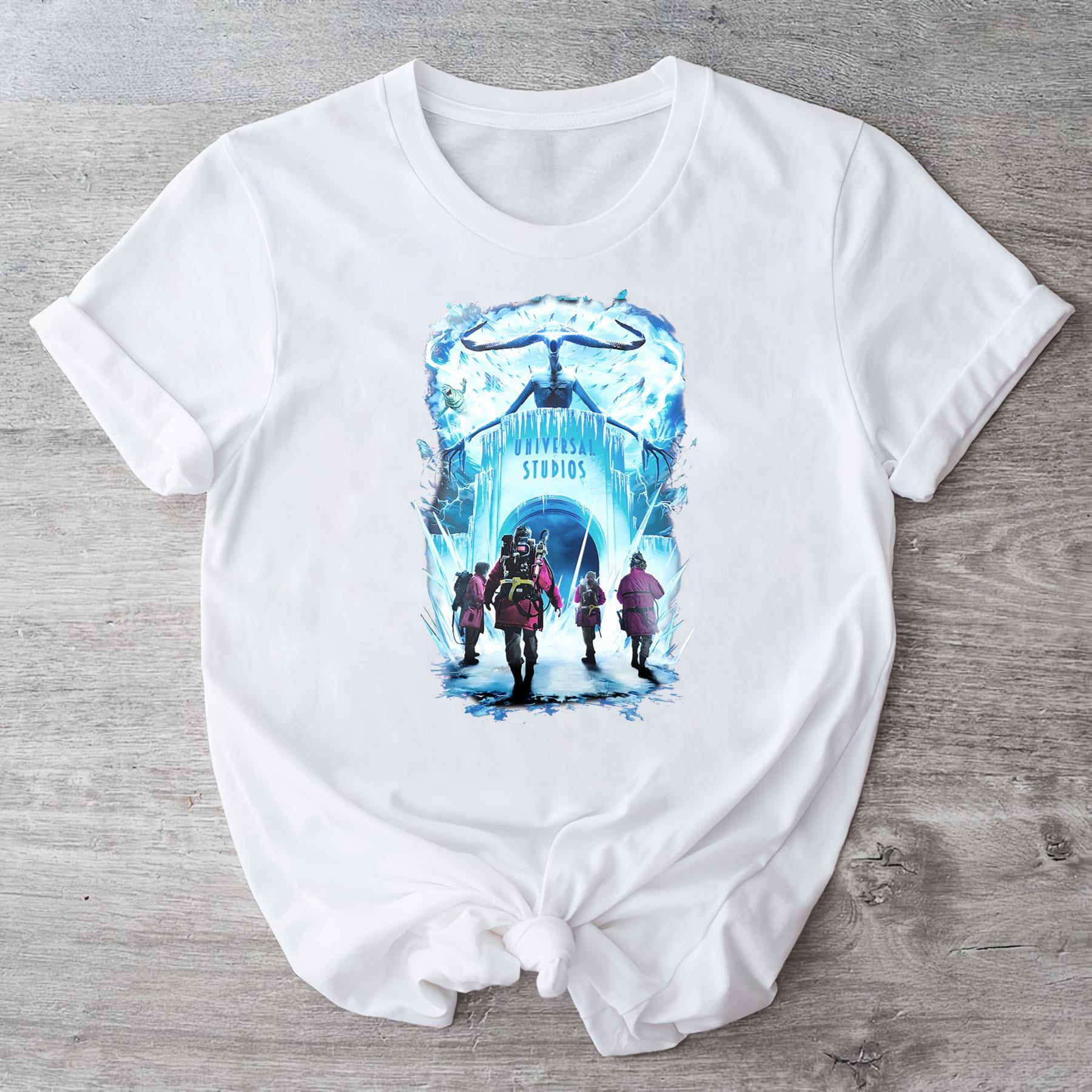 Haunted Night Ice Invasion Shirt – 2024 Theme Park Tribute Graphic with ...
