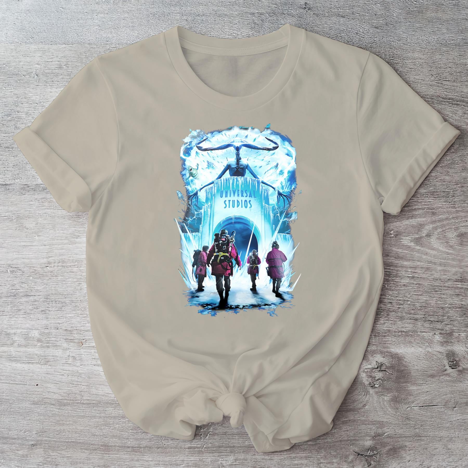 Haunted Night Ice Invasion Shirt – 2024 Theme Park Tribute Graphic with ...