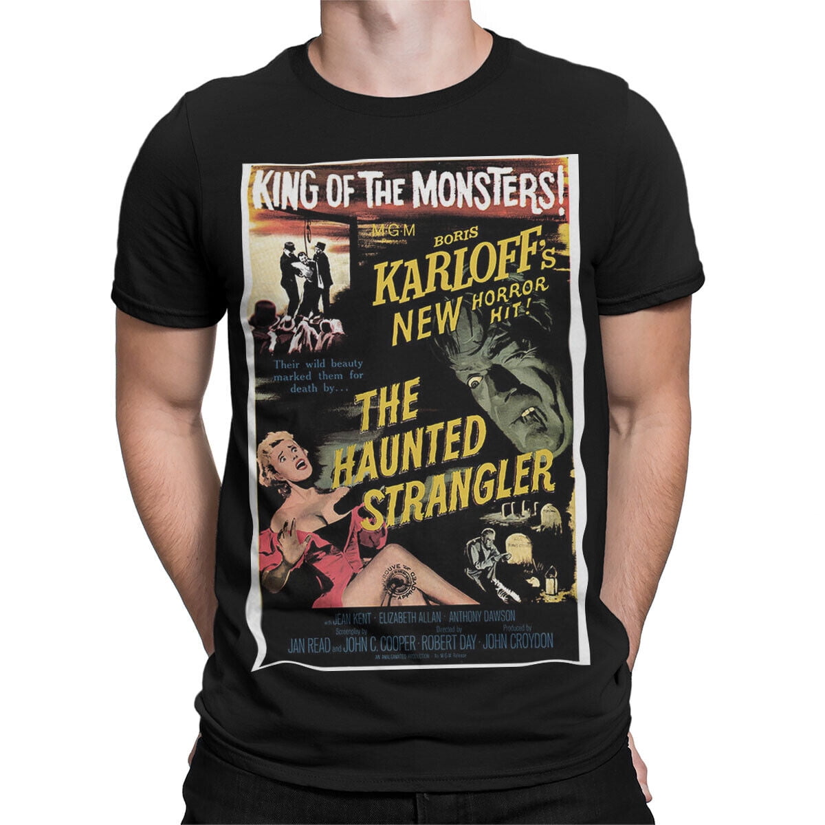 Haunted Strangler Halloween Movie Poster T-Shirt Retro Classic Horror ...