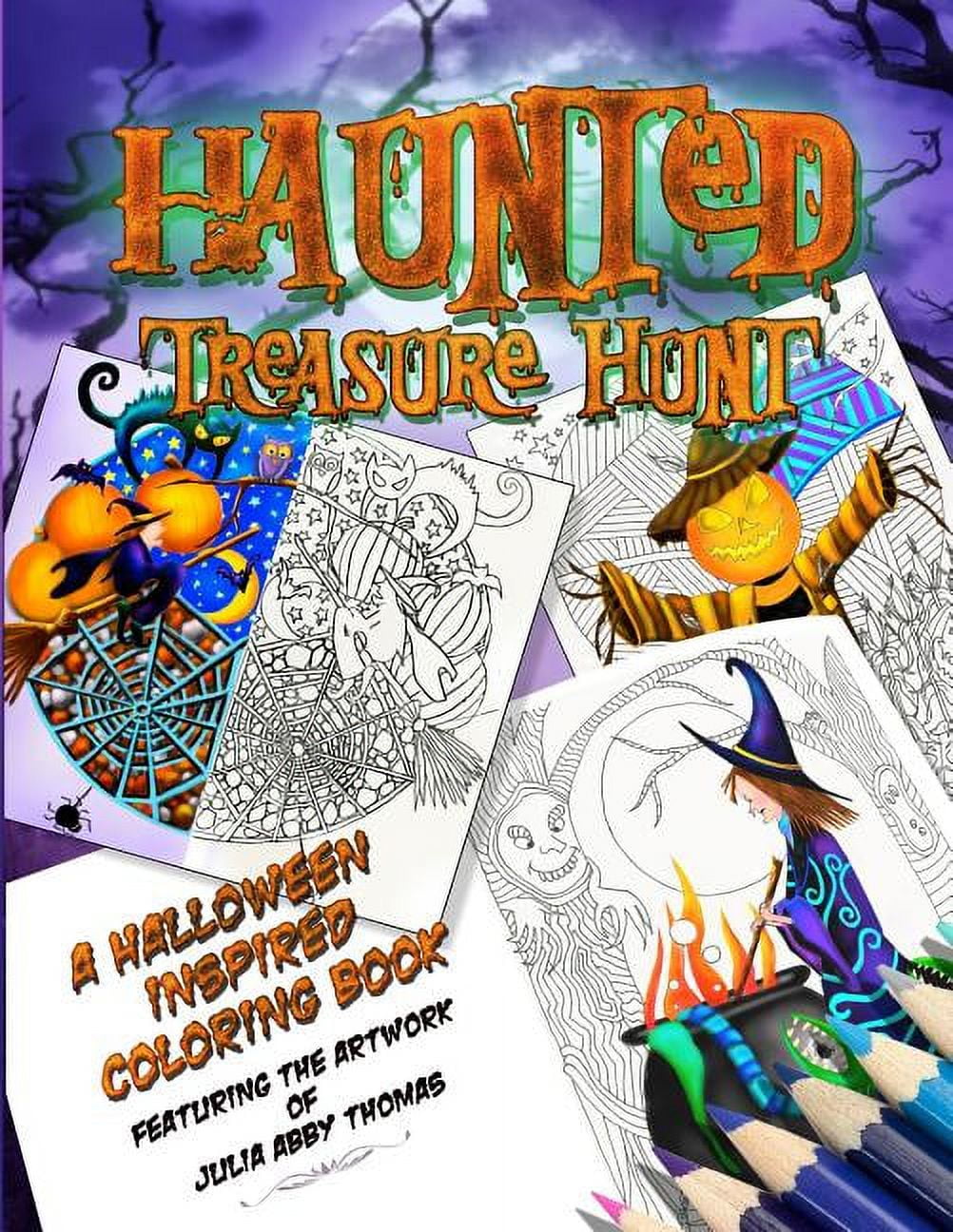 Haunted Treasure Hunt : A Halloween Inspired Coloring Book - Walmart.com