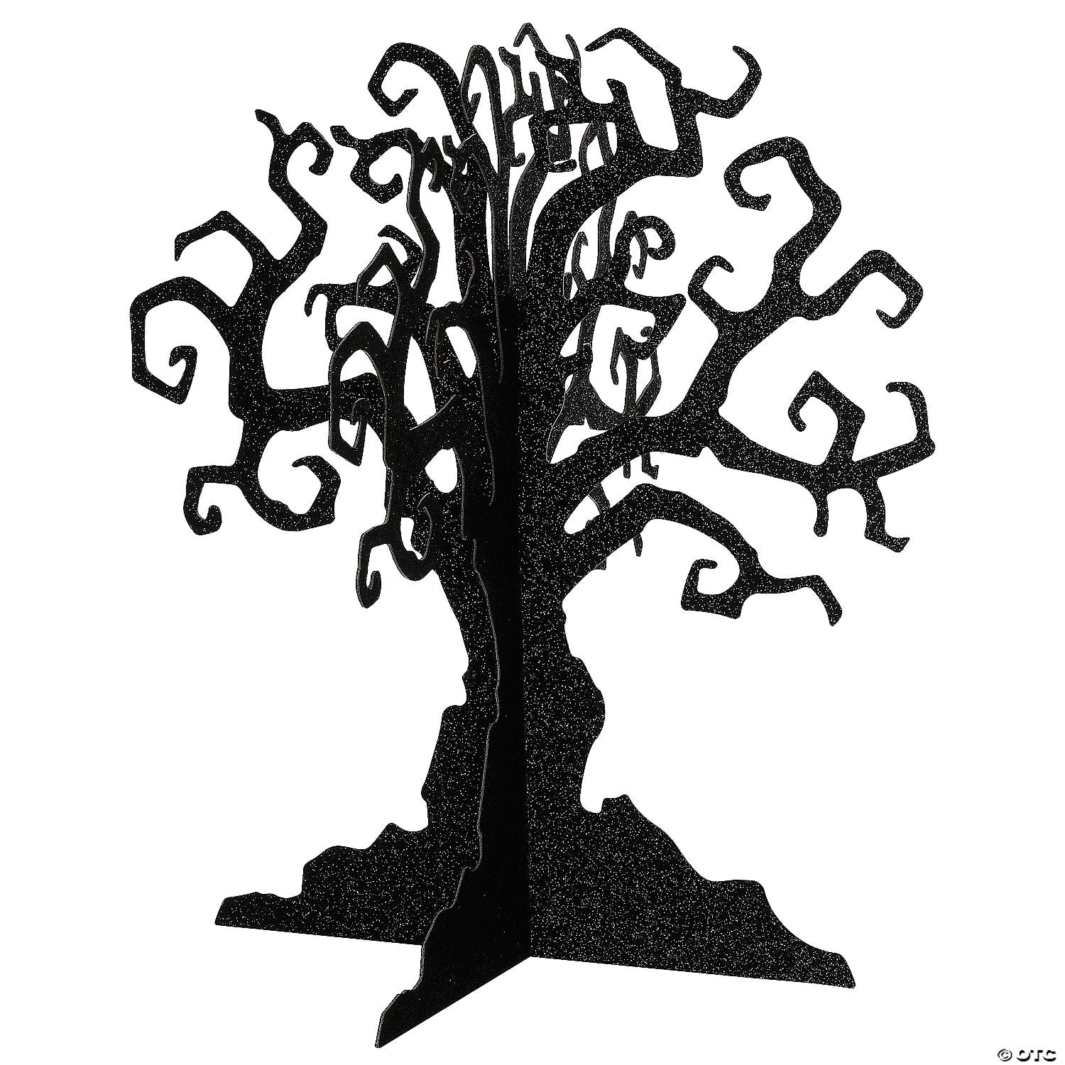 Haunted Tree Tabletop Halloween Decoration, Black Cardboard Spooky ...