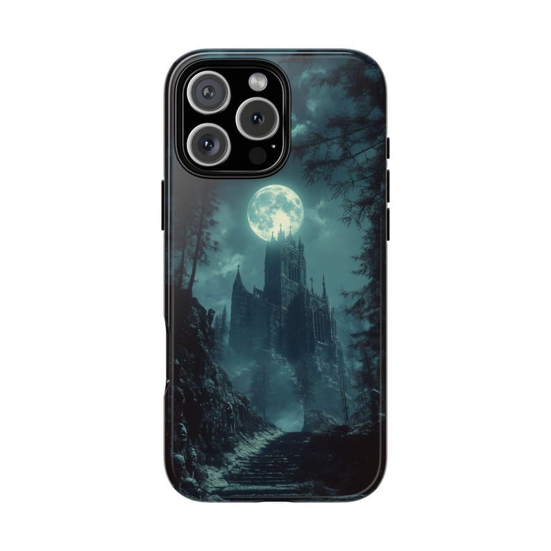 Haunting Cathedral Castle Lunar Moon Gothic Fantasy Architecture ...