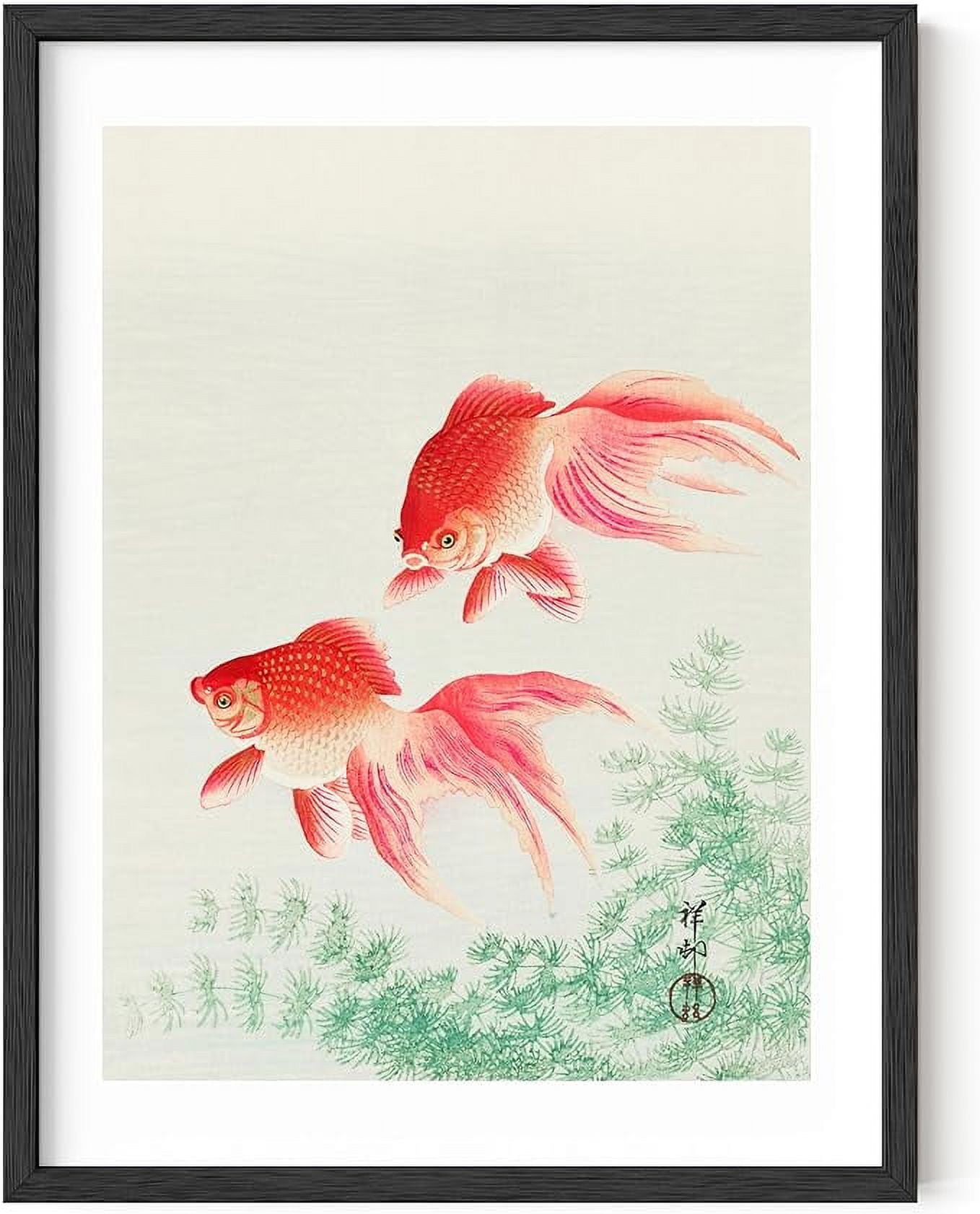 Haus And Hues Japanese Goldfish 12" x 16" Art Print - Walmart.com