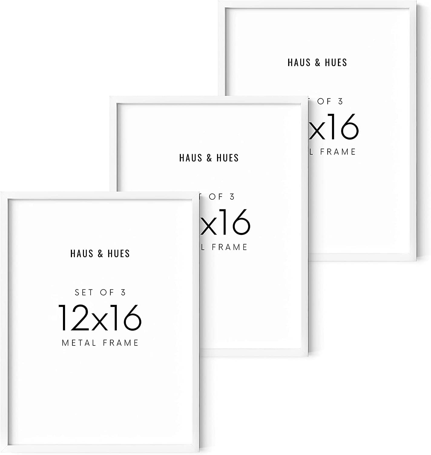 Haus and Hues 12x16 Frames - White Gallery Wall Frame Set, White Photo ...