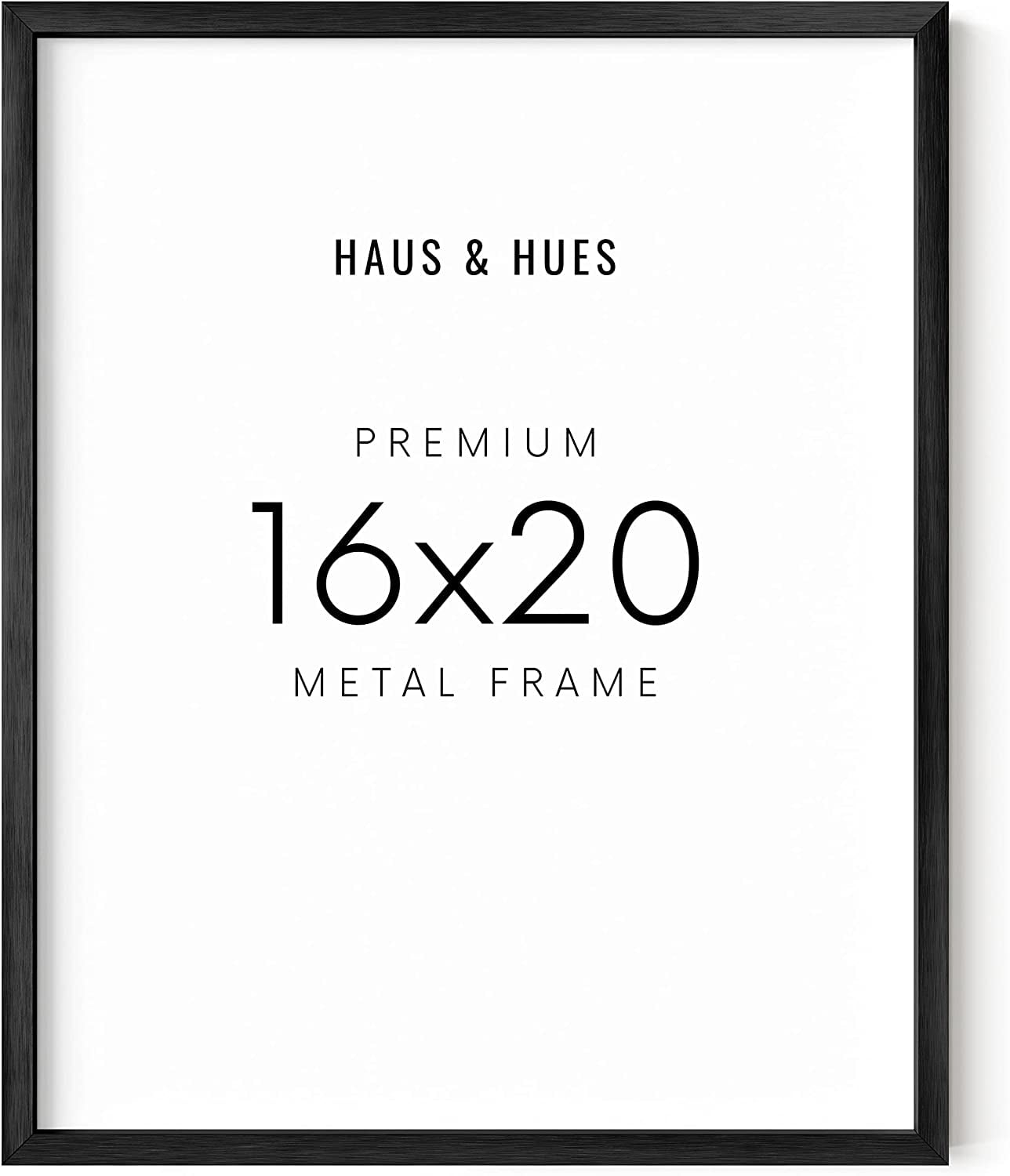 Haus and Hues 16x20 Aluminum Frame - Black Poster Frame, Sleek and ...