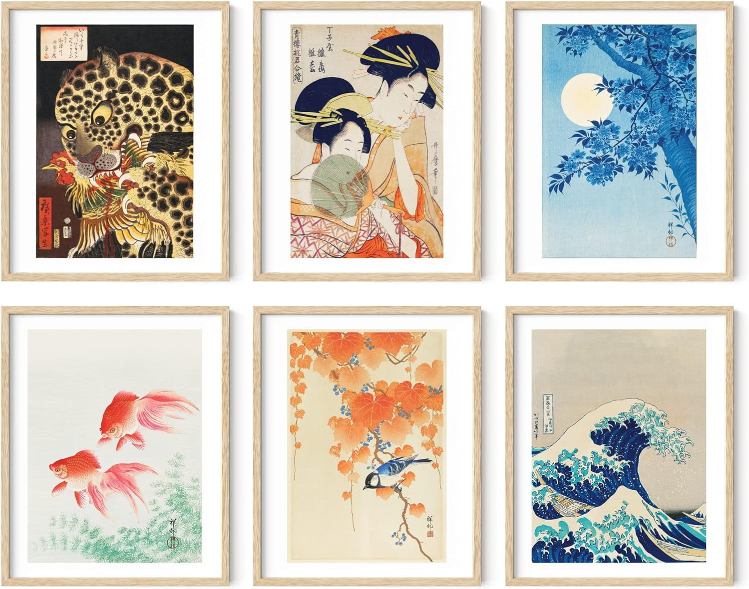 Haus and Hues Asian Art Prints Japanese Art Wall Decor - Set of 6 ...