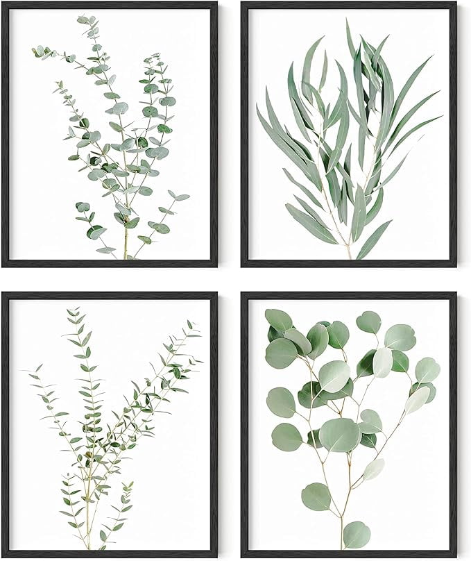 Haus and Hues Botanical Plant Wall Art Prints - Set of 4 Plant Wall ...