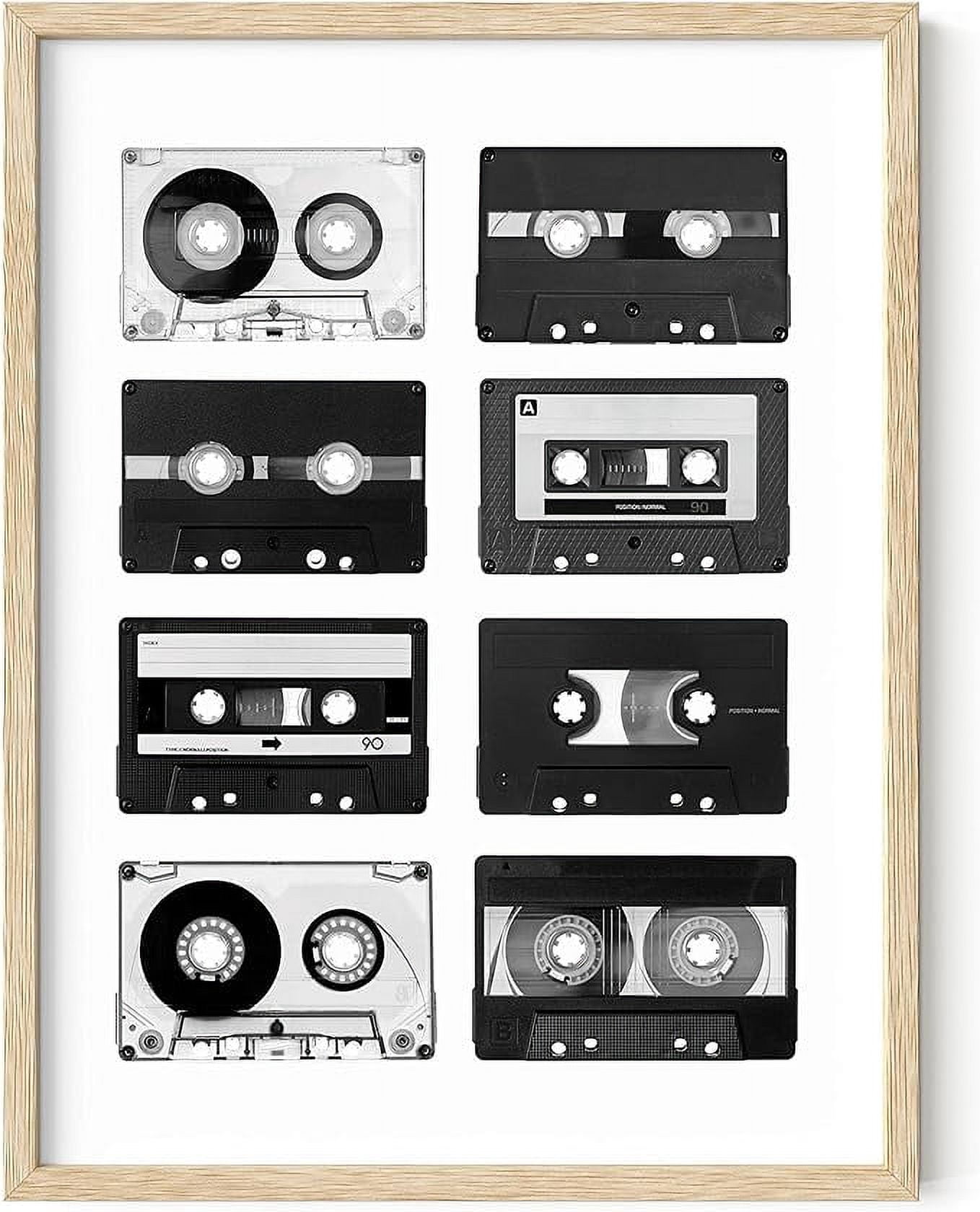 Haus and Hues Cassette Tape Posters, Music Framed Wall Art, Retro Wall ...