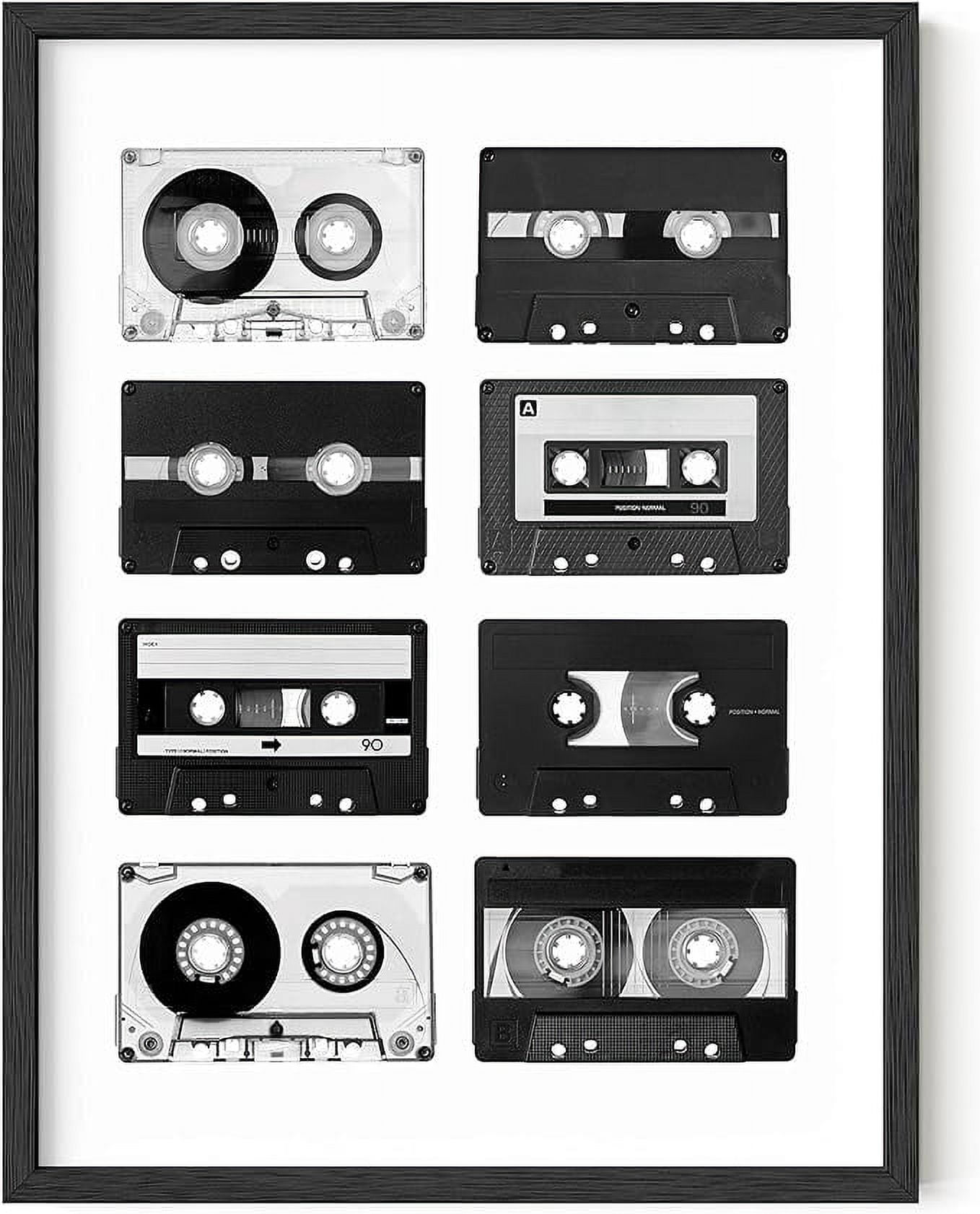 Haus and Hues Cassette Tape Posters, Music Framed Wall Art, Retro Wall ...
