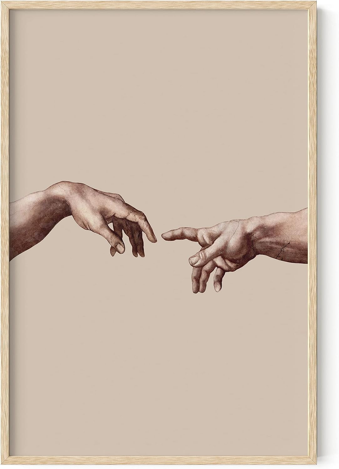 Haus & Hues The Creation Of Adam Poster - Michaelangelo Poster Light ...