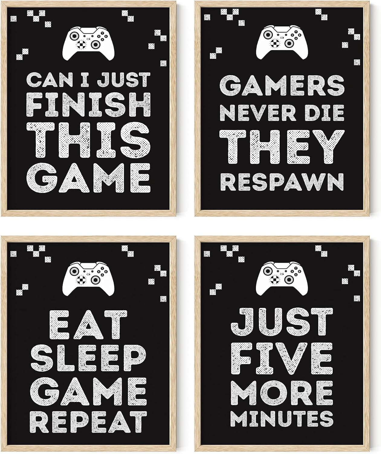 Haus and Hues Gaming Posters for Gamer Room Decor - Set of 4 Xbox Game ...