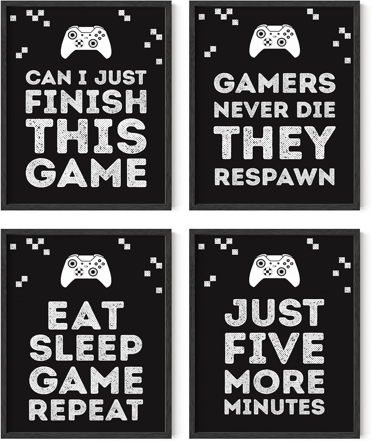 Haus and Hues Gaming Posters for Gamer Room Decor - Set of 4 Xbox Game ...