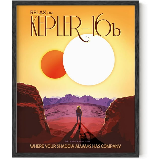 Haus and Hues Kepler 16b Space Posters for Room, Nasa JPL Posters Space ...