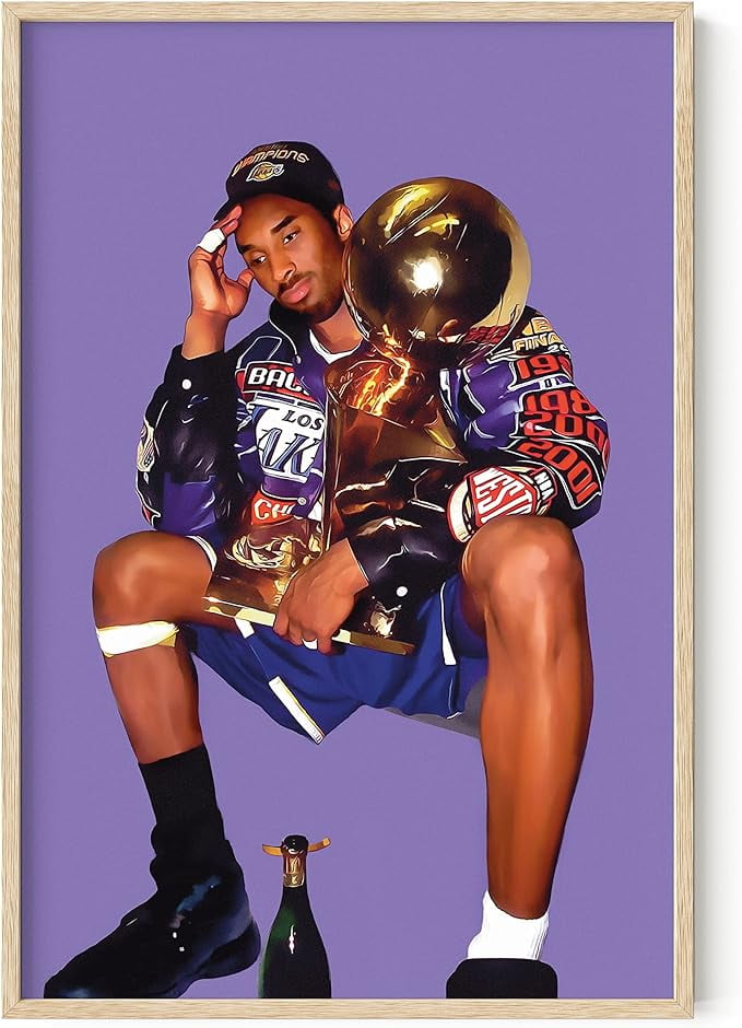 Haus and Hues Kobe Bryant Wall Art Kobe Art - Kobe Wall Art, Kobe ...