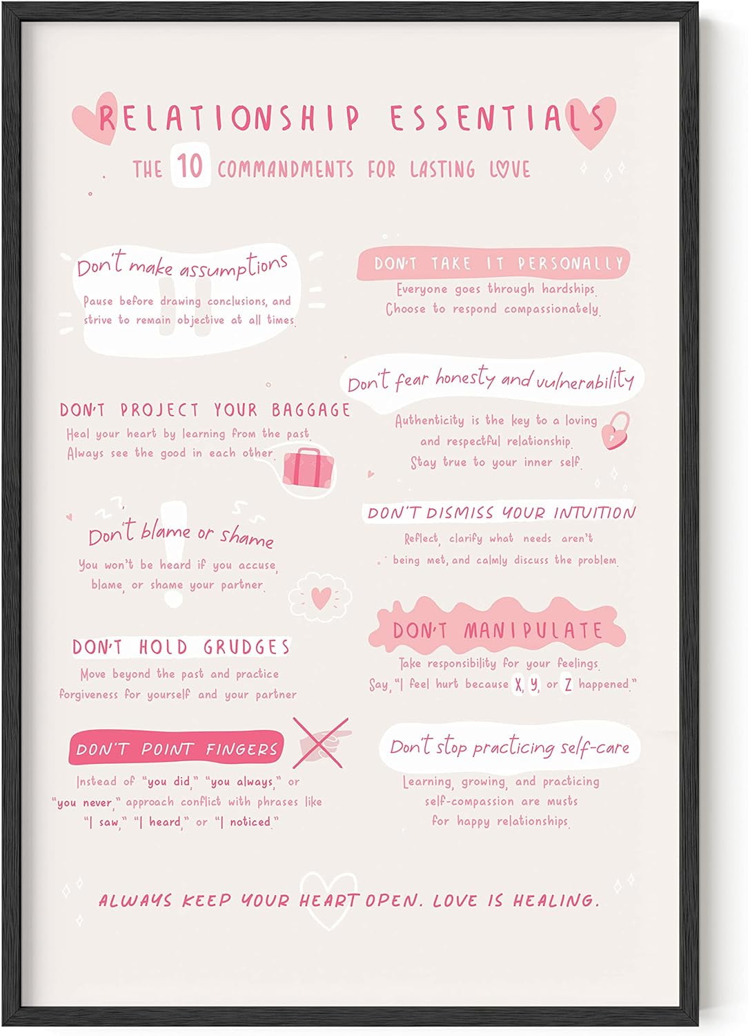 Haus and Hues Motivational Quotes Wall Art Psych Decor - Inspirational ...