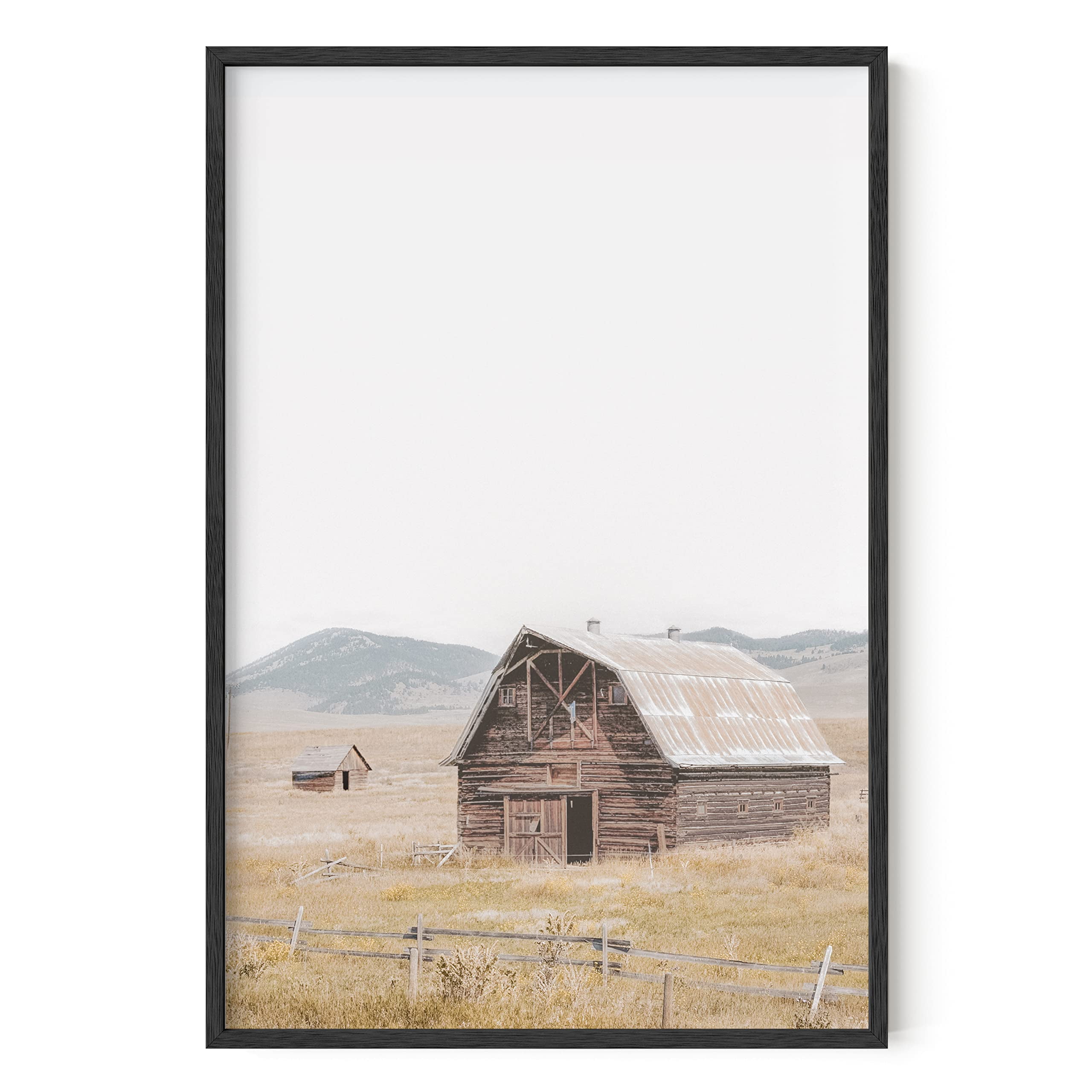 Haus and Hues Mountain Wall Art - Mountain Posters for Walls, Rustic ...
