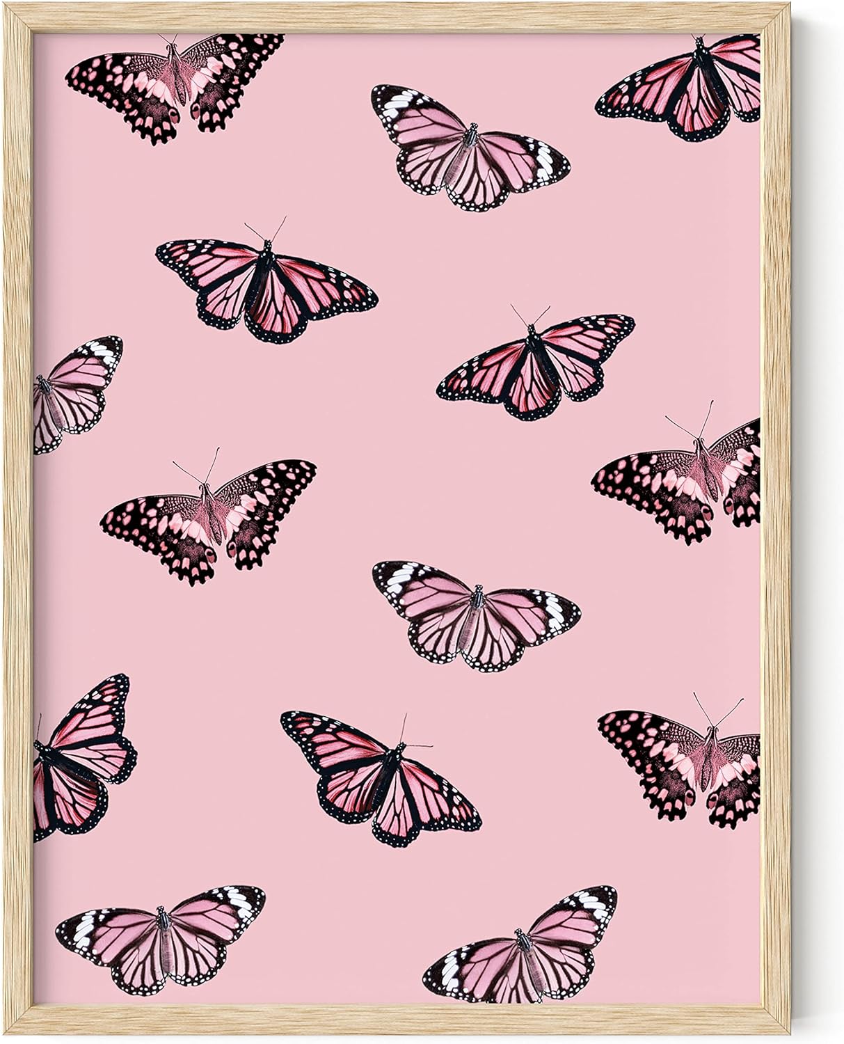 Haus and Hues Pink Butterfly Wall Decor Butterfly Prints - Butterfly ...