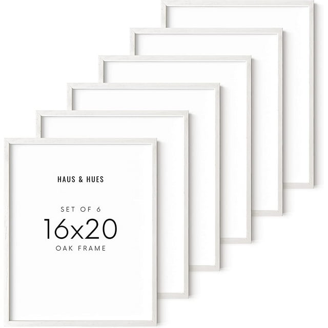 Haus and Hues Set of 6 16 X 20 Frames - White Picture Frames 16x20 ...