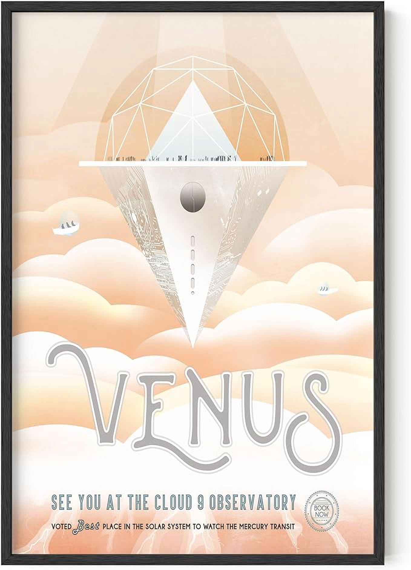 Haus and Hues Space Poster - Space Wall Art, NASA Poster, Retro Sci Fi ...