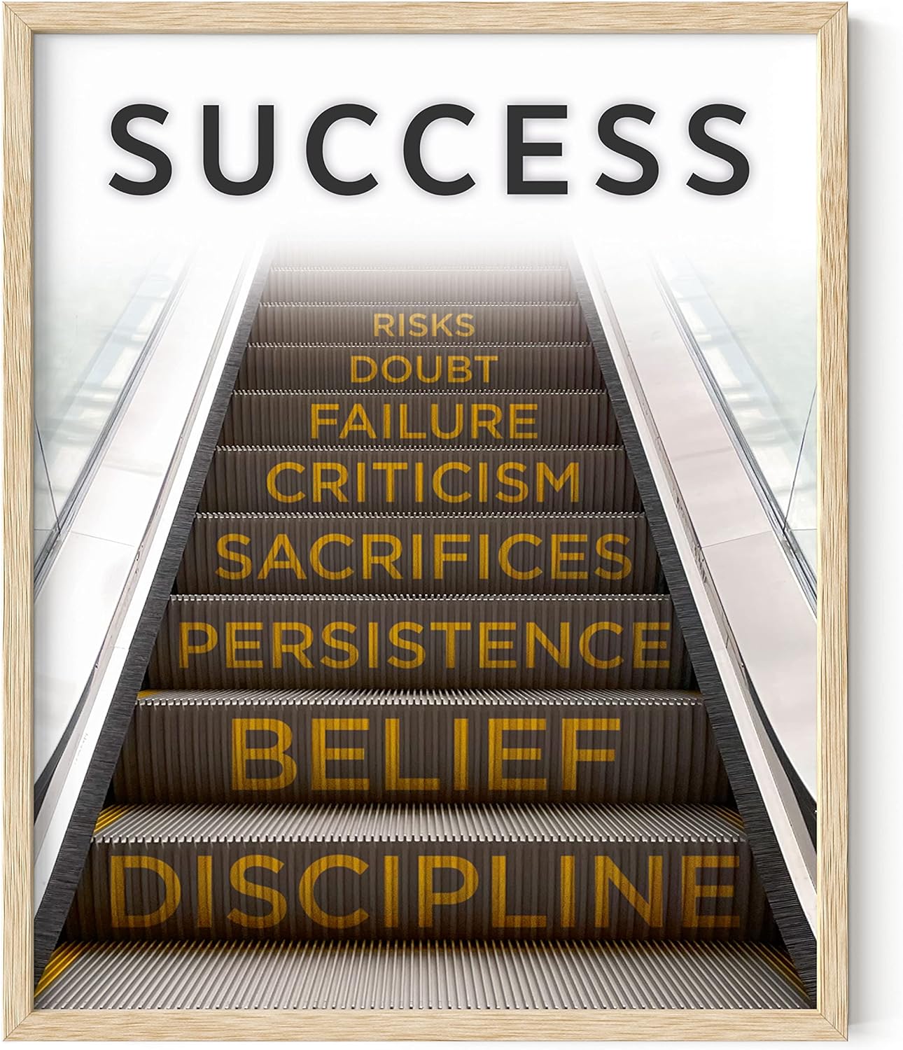 Haus and Hues Success Wall Art, Framed Inspirational Posters ...