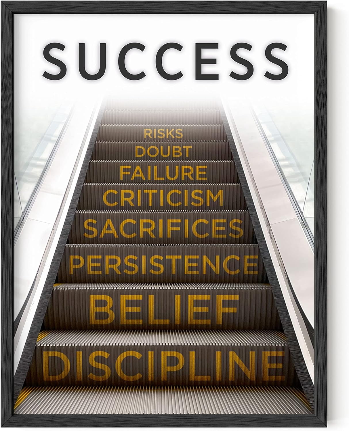 Haus and Hues Success Wall Art, Framed Inspirational Posters ...