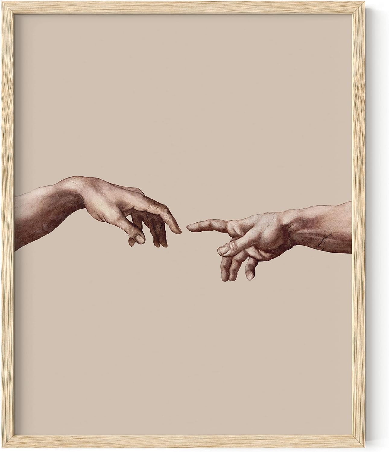 Haus & Hues The Creation Of Adam Poster - Michaelangelo Poster Light ...