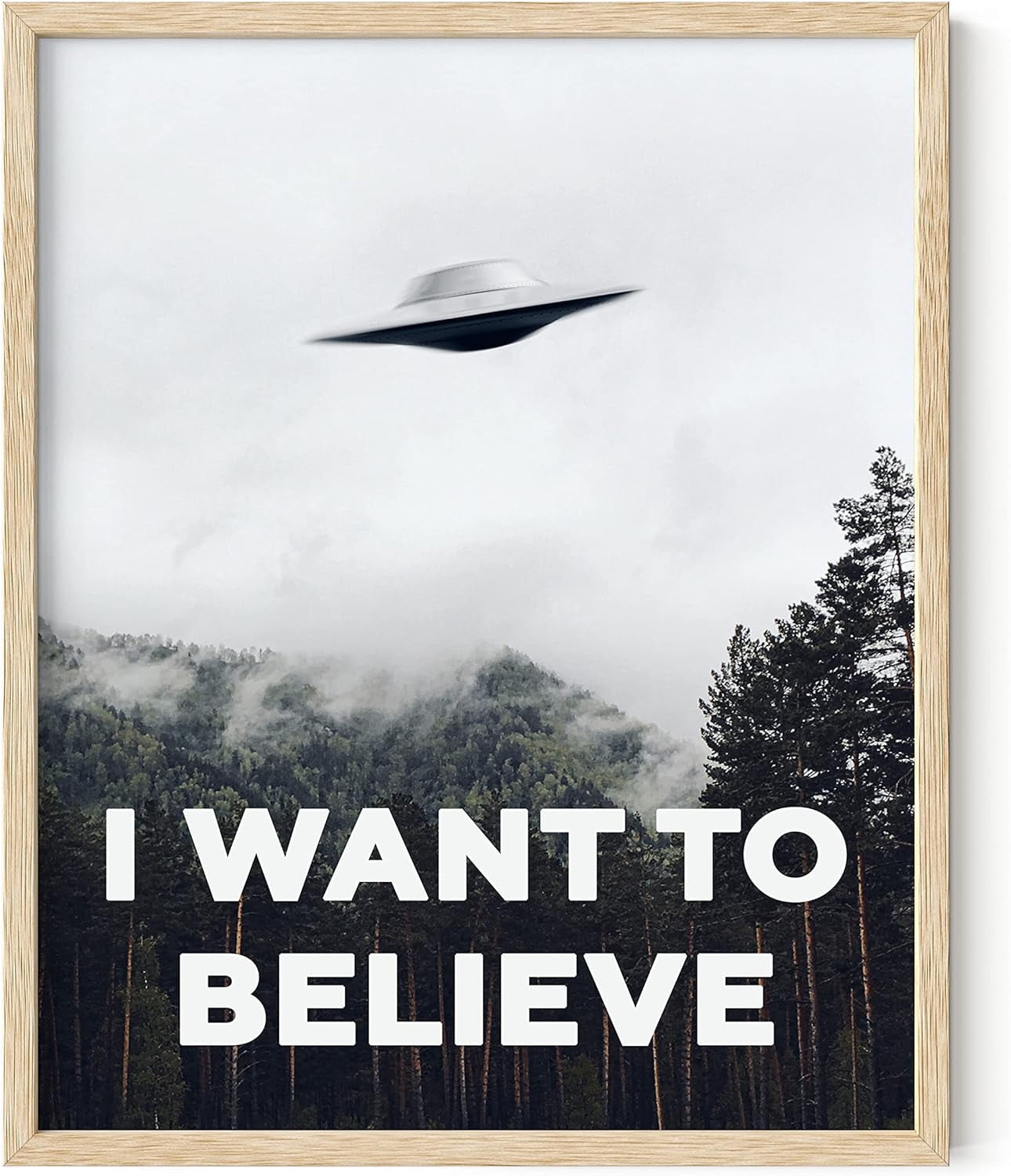 Haus and Hues The X Files I Want To Believe Poster - I Want To Believe Posters X Files UFO ...