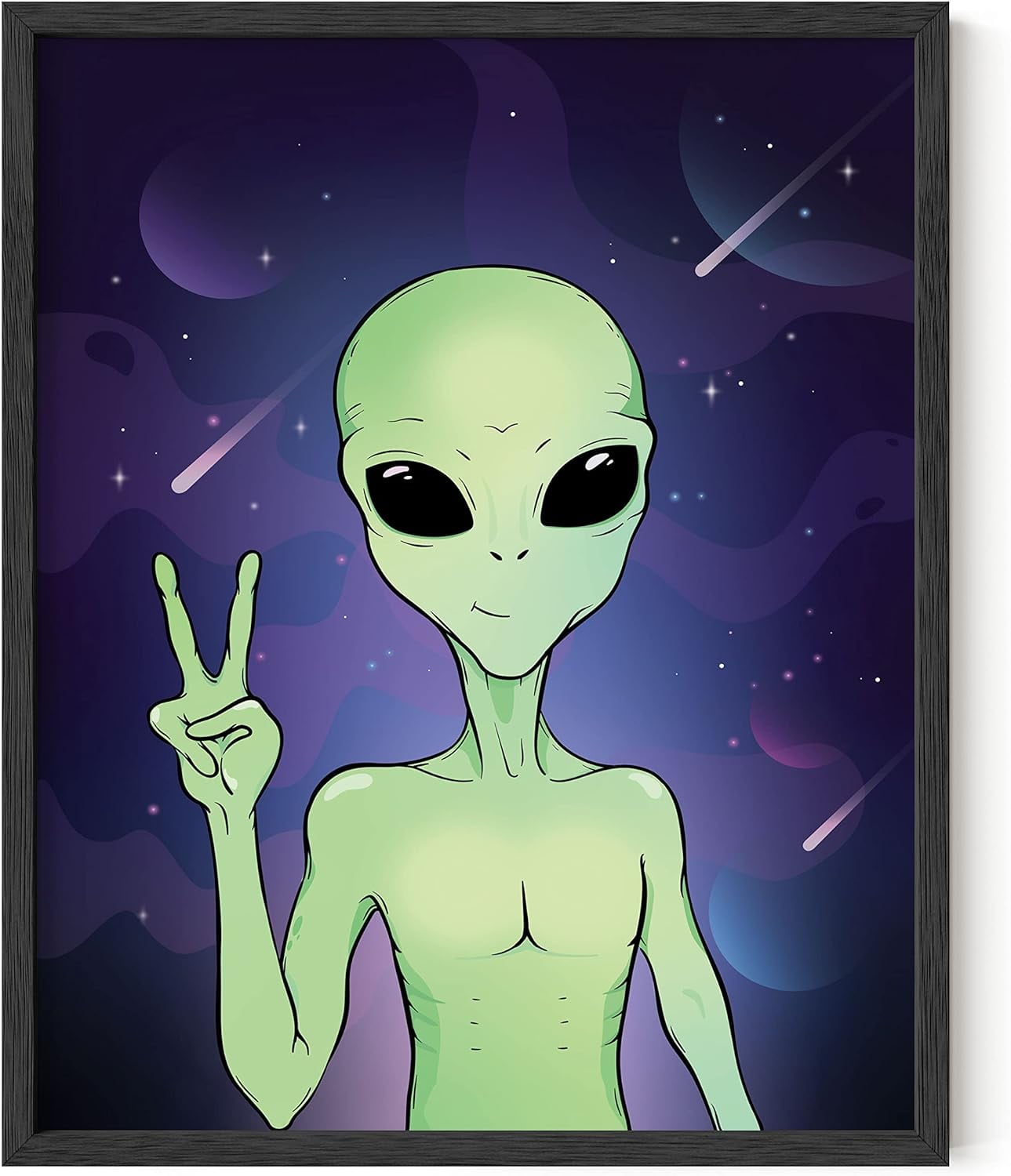 Haus and Hues Trippy Alien Poster & Alien Decor - Edgy Posters Trippy ...