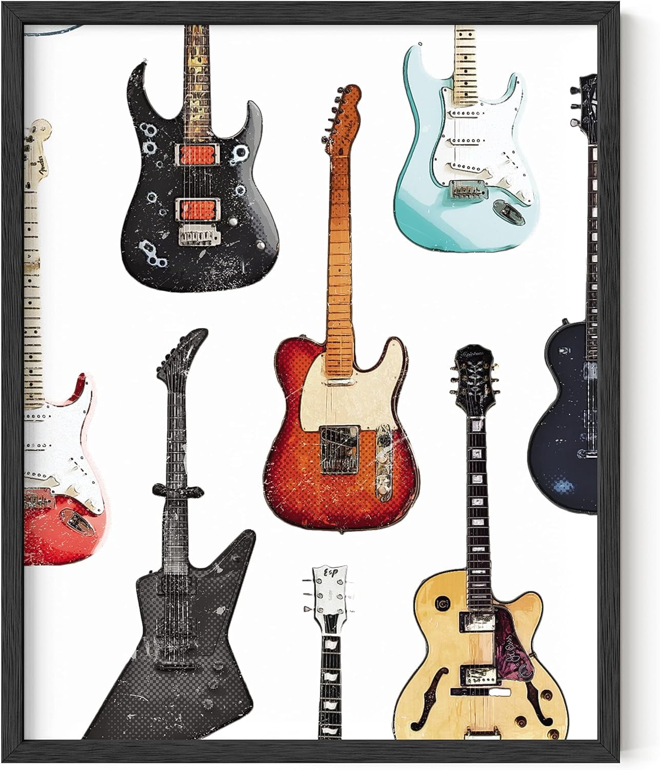 Haus and Hues Vintage Music Posters 90s Guitar - 90s Room Decor Indie ...