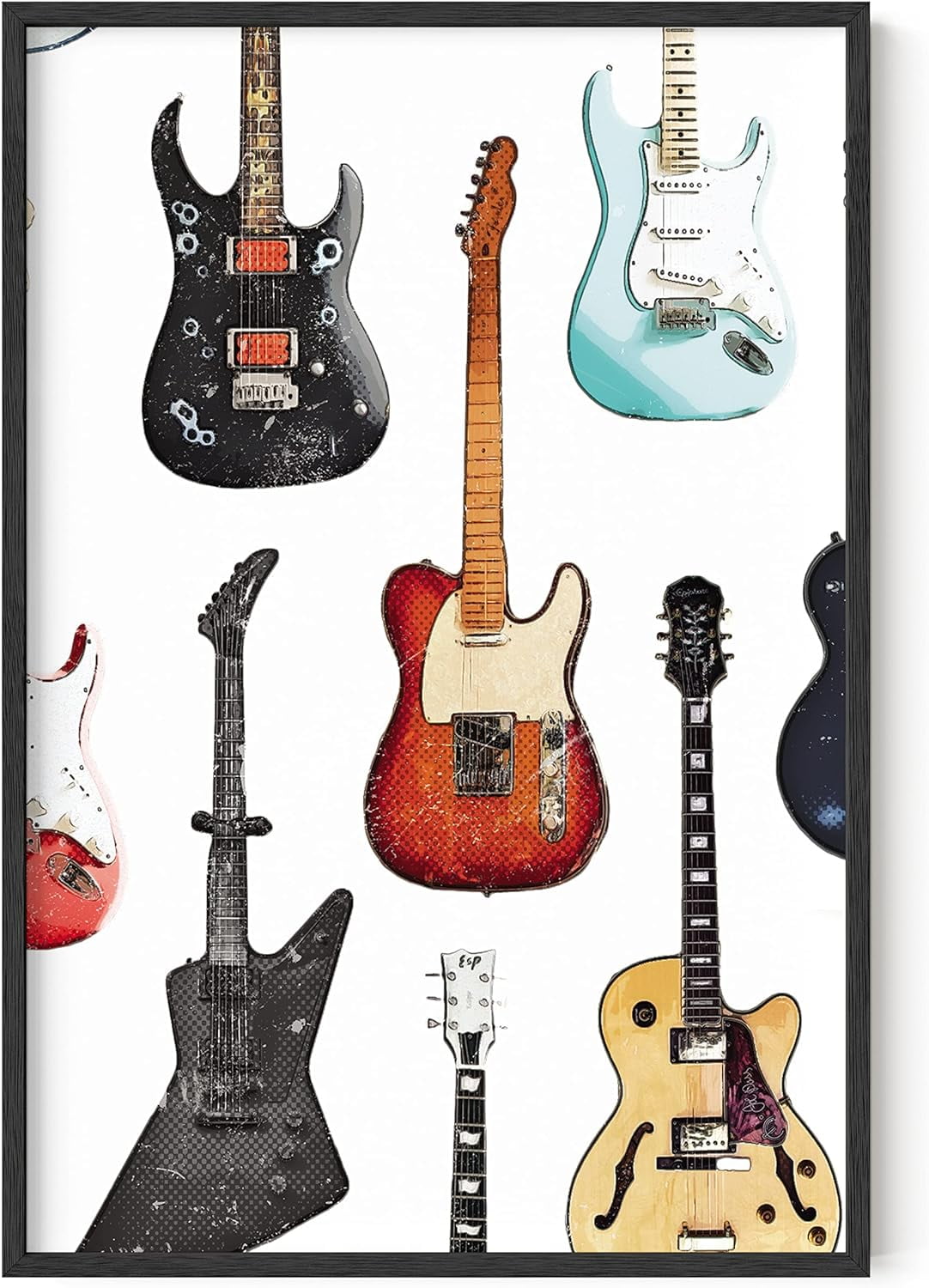 Haus and Hues Vintage Music Posters 90s Guitar - 90s Room Decor Indie ...