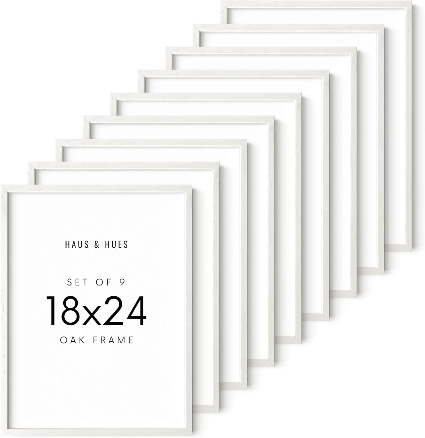 Haus and Hues White 18 x 24 Poster Frame - Set of 9 18 x 24 Picture Frame, Wall 18x24 Frame ...