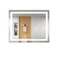 Hauschen Home 32 x 40 Inch LED Lighted Bathroom Vanity Mirror with Anti ...