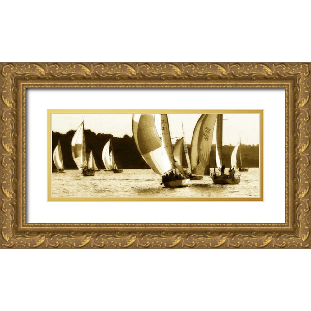 Hausenflock, Alan 24x12 Gold Ornate Wood Framed with Double Matting ...