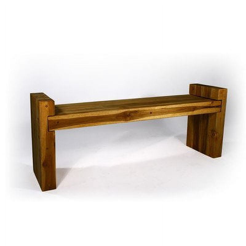 Haussmann® Teak Block Bench 48 x 12 x 19 inch High KD Oak Oil - Walmart.com